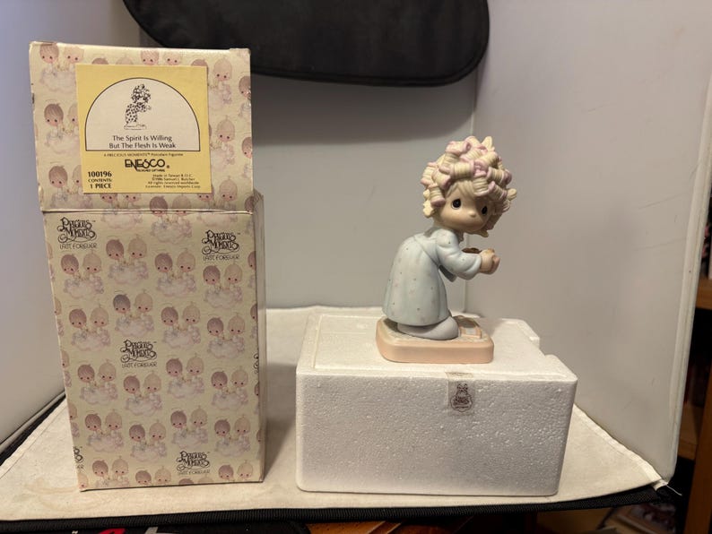 The Enesco Precious Moments - the Spirit is Willing but the Flesh is ...
