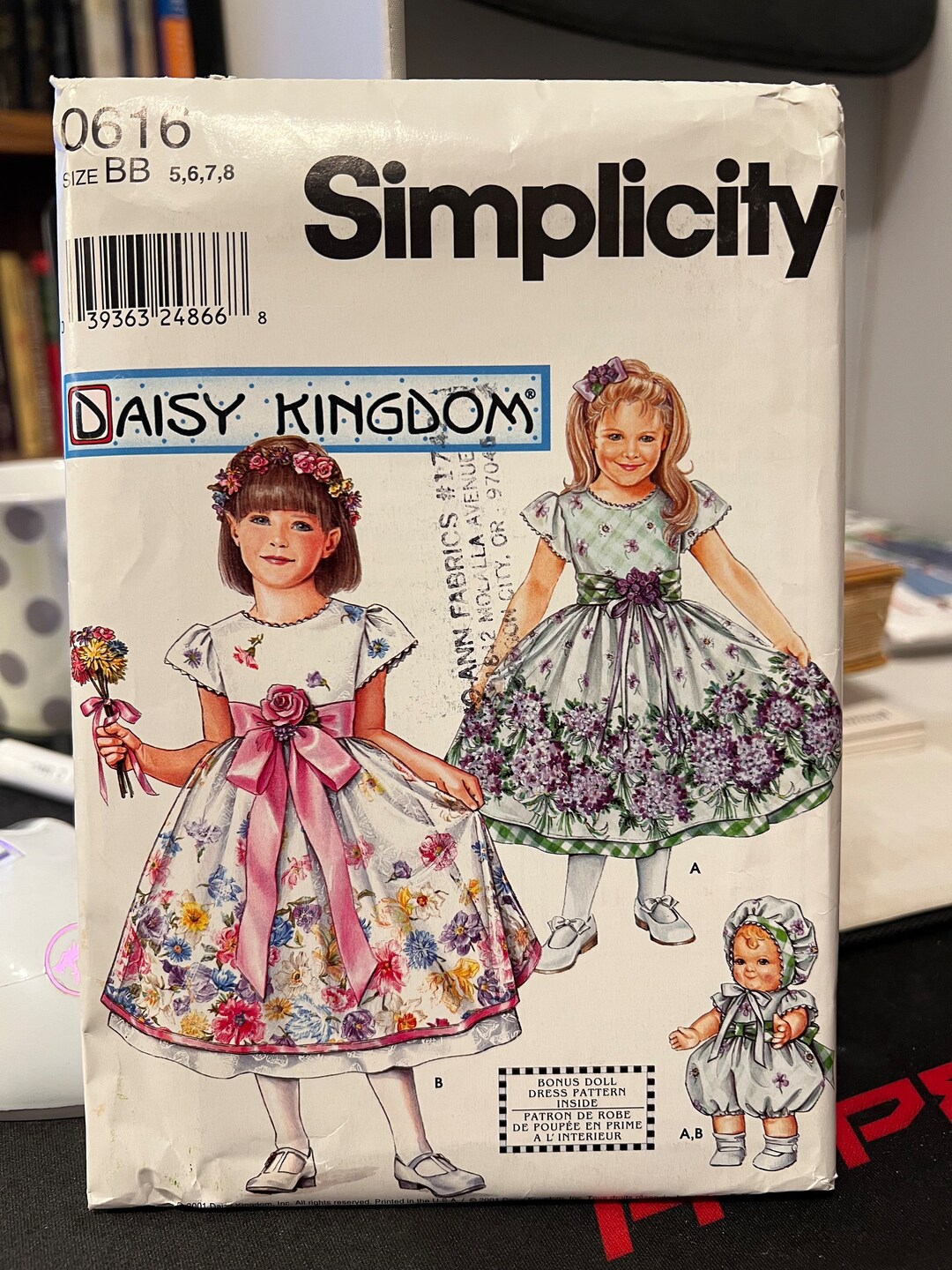 Simplicity Pattern 0616 - Daisy Kingdom - Child's Dress and Doll ...