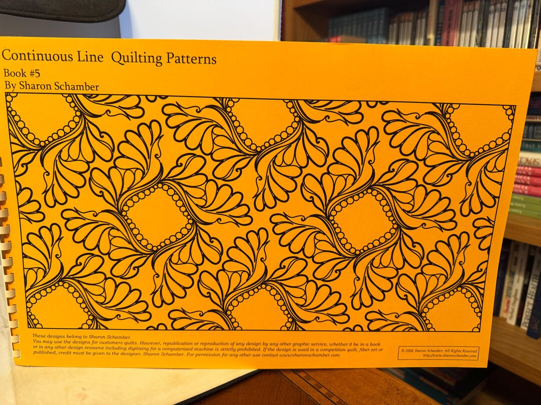 Continuous Line Quilting Patterns Book #5 by Sharon Schamber - Etsy