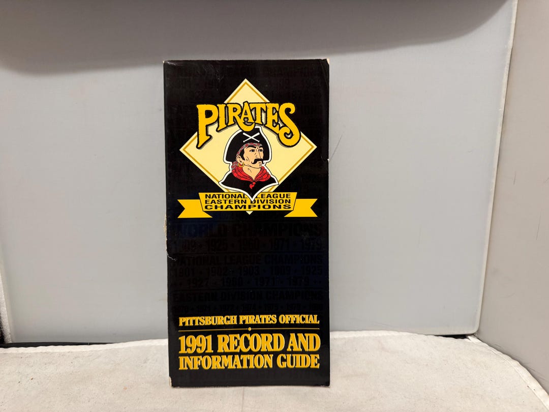 1991 Pittsburgh Pirates Official Record and Information Guide - Used - Etsy
