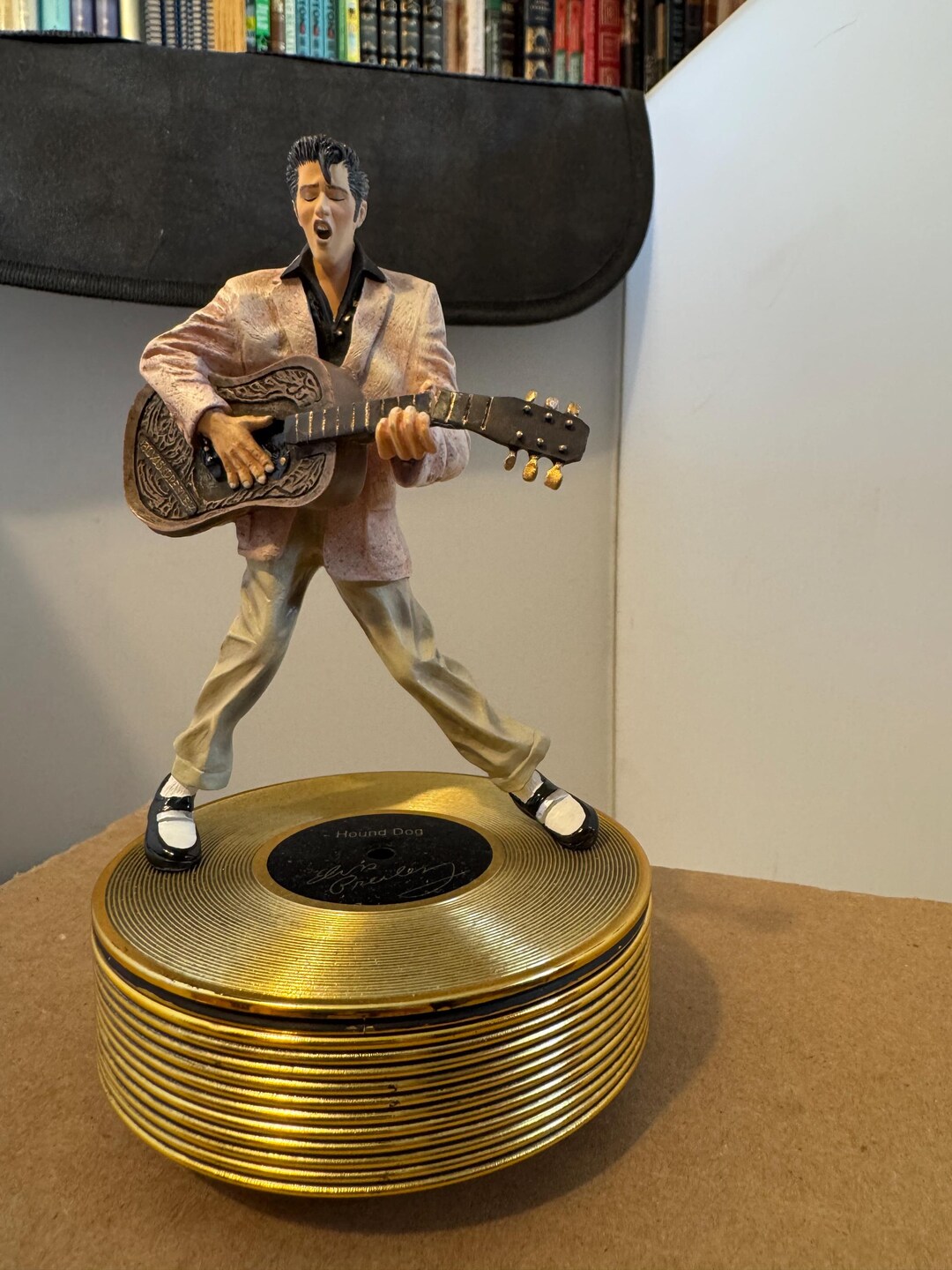 Elvis Forever Gold Sculptural Music Box Collection - "hound Dog" #A2249 ...