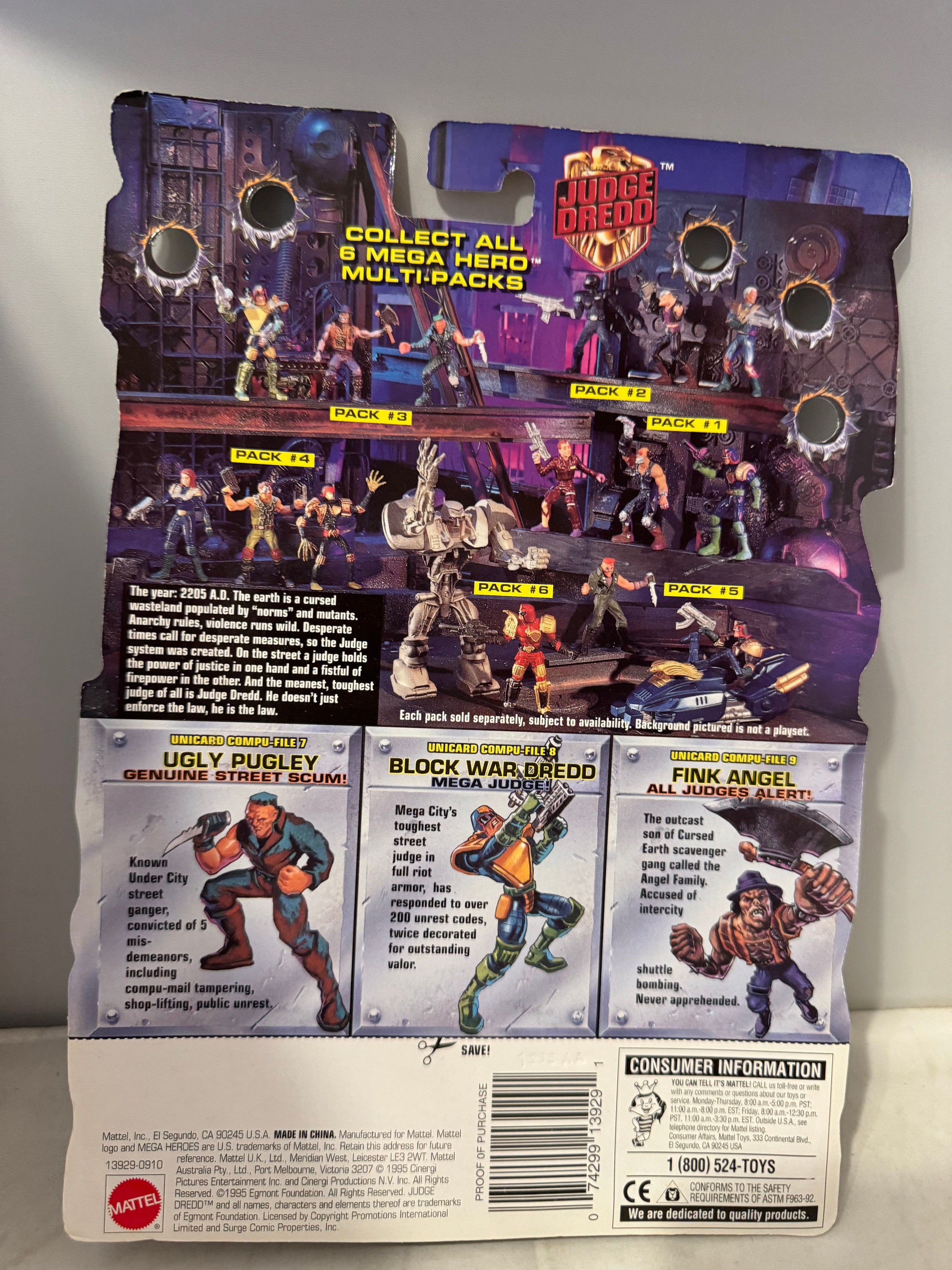 Mega Heroes - Judge Dredd - Judge Vs Uglies - Mattel 1995 - New - Etsy