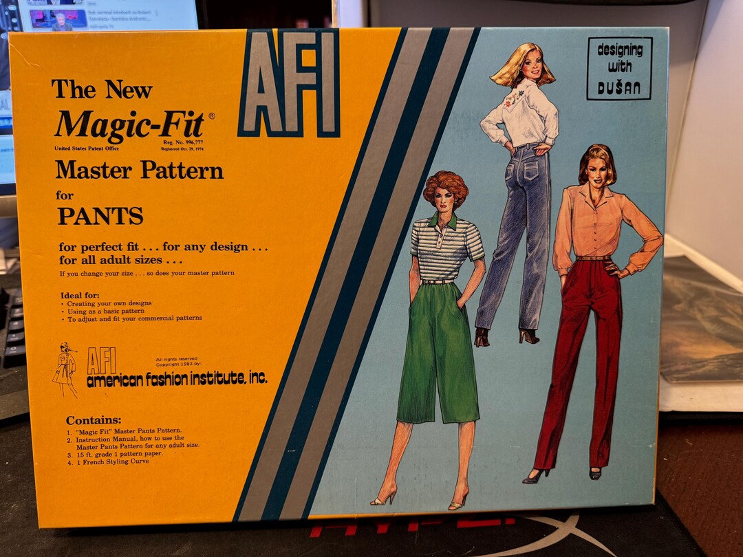 The New Magic-fit Master Pattern for Pants - Designing With Dusan - New ...