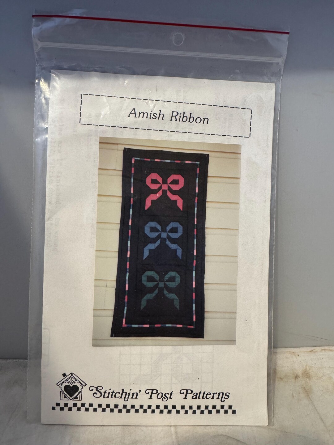 Stichin' Post Patterns - Amish Ribbon Quilting Pattern - Size 42 X 54 ...