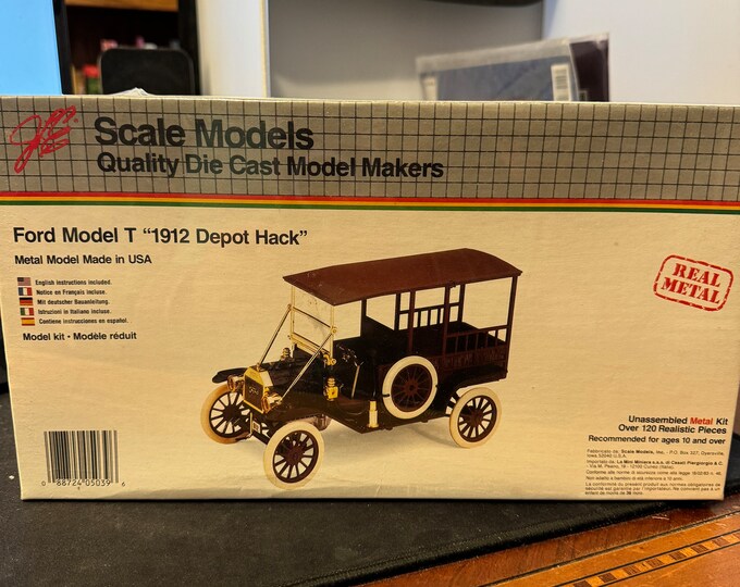 Scale Model Ford Model T 1912 Depot Hack Unassembled Metal Kit NEW - Etsy