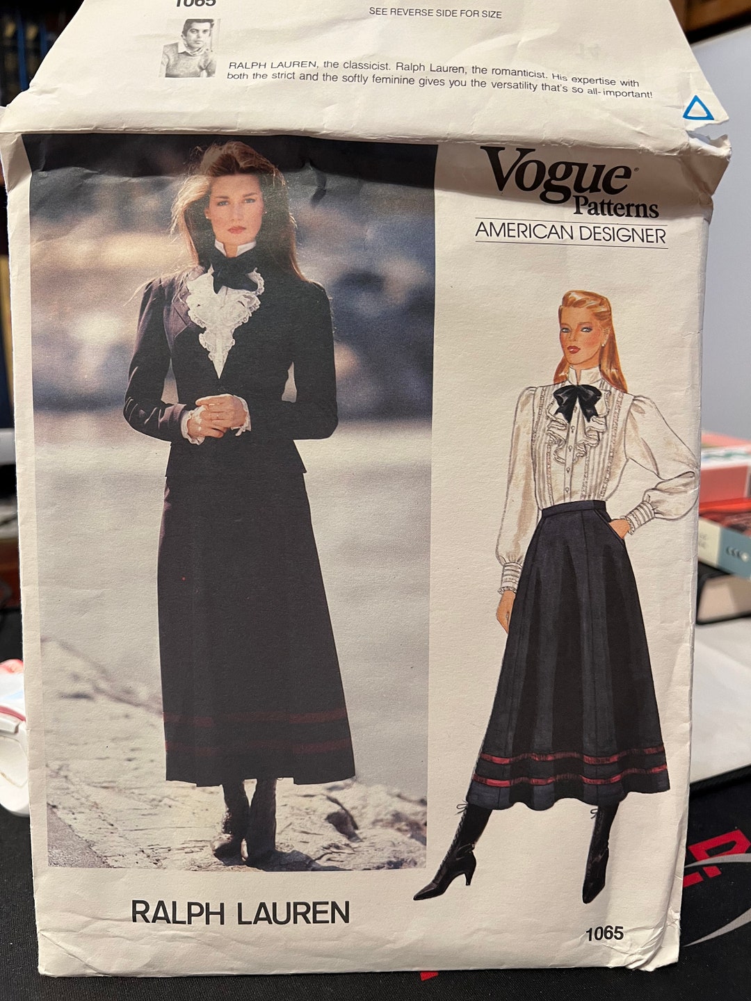 Vogue Patterns 1065 - Ralph Lauren - Size 14 - Misses' Jacket, Skirt ...