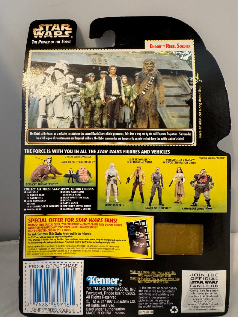 Star Wars - the Power of the Force -endor Rebel Soldier With Survival ...