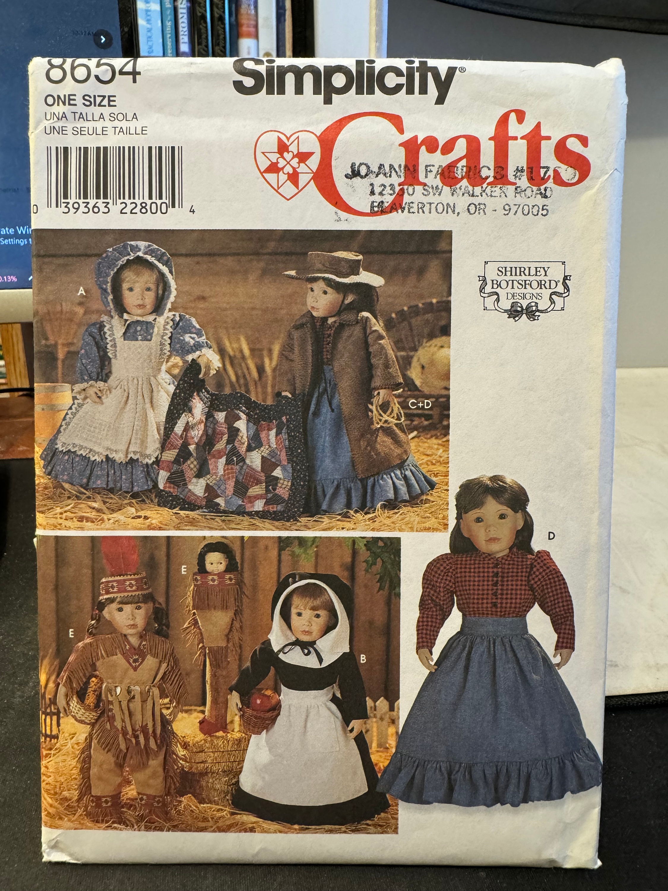 Simplicity Crafts Pattern 8654 - Doll Clothes - One Size - Uncut FF - Etsy