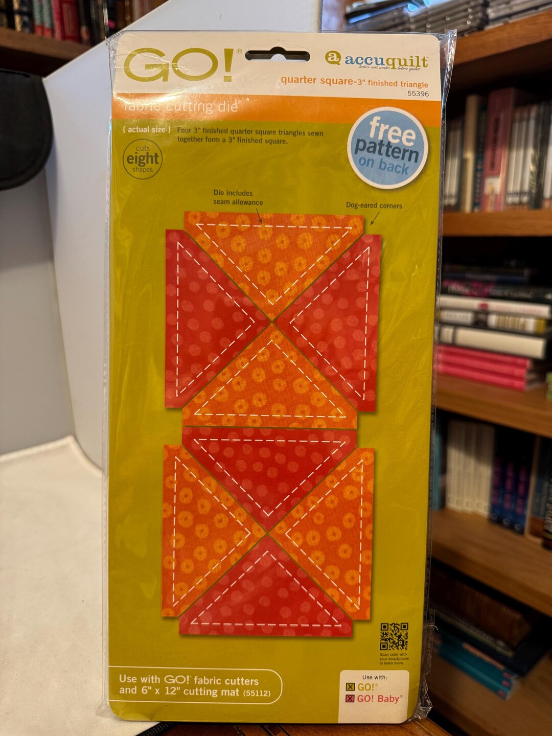 Accuquilt Go! - Quarter Square - 3" Finished Triangle - New - Etsy
