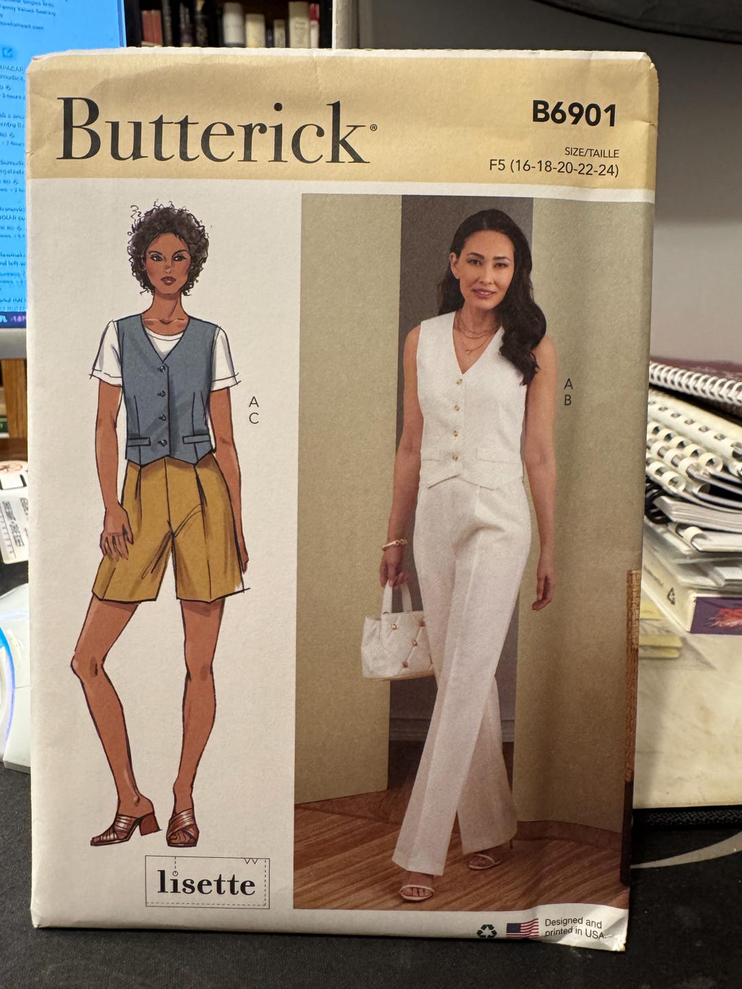 Butterick Pattern B6901 - Misses' Vest, Pants and Shorts - Uncut - Etsy