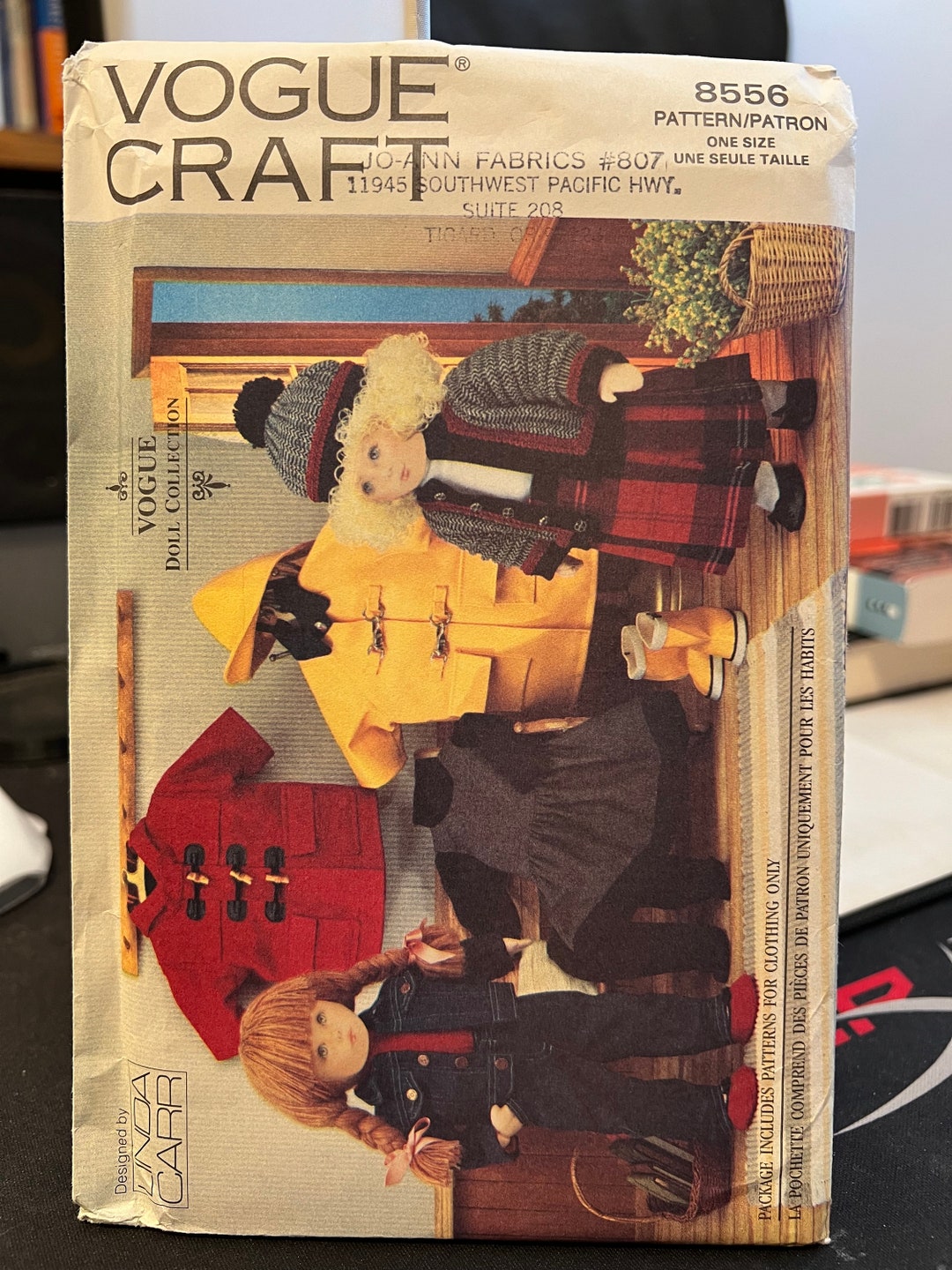 Vogue Craft Pattern 8556 - 18" Doll Clothes - Etsy