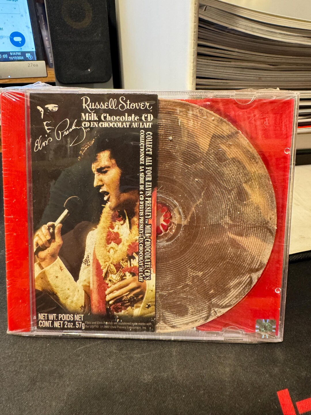 Elvis Presley Russell Stover Milk Chocolate CD New Wt 2 Oz - Etsy