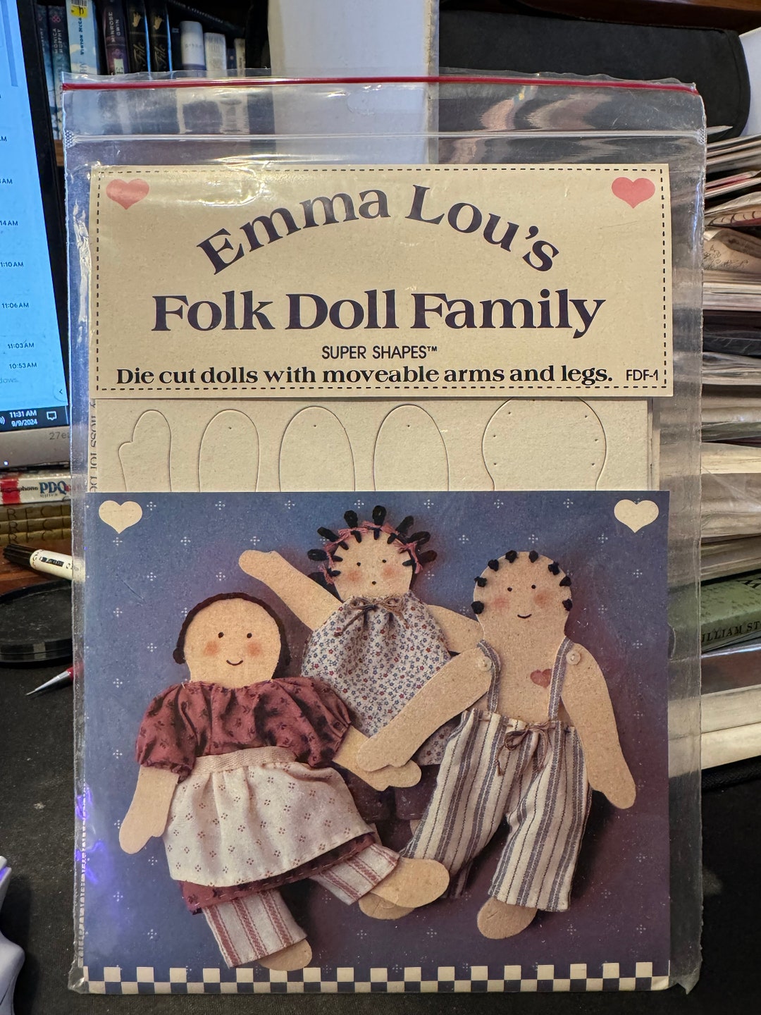 Emma Lou's Folk Doll Family - Die Cut Dolls With Moveable Arms and Legs ...
