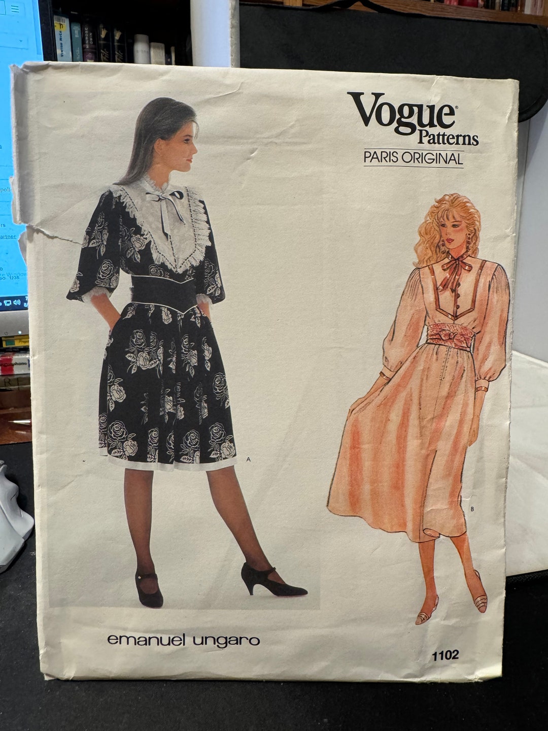 Vogue Patterns Paris Original Pattern - Emanuel Ungaro - Misses' Dress ...