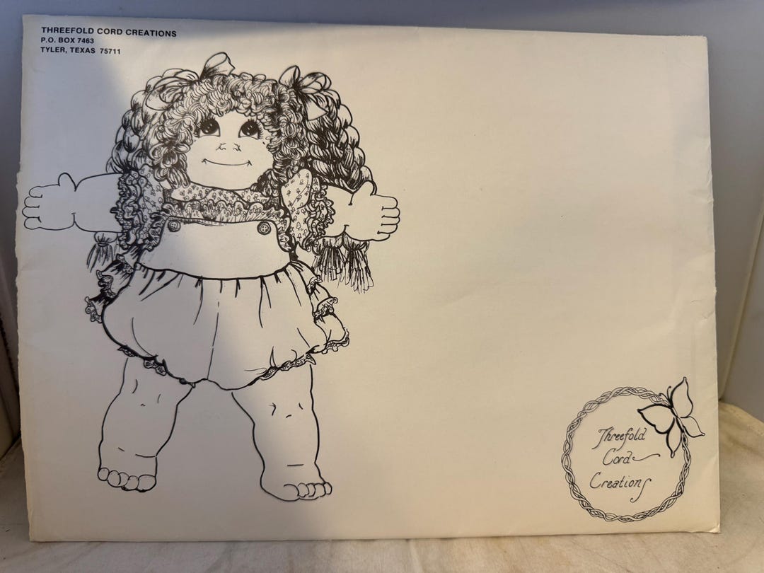 Threefold Cord Creations Doll Pattern - Nicole - Uncut, Unused Pattern ...