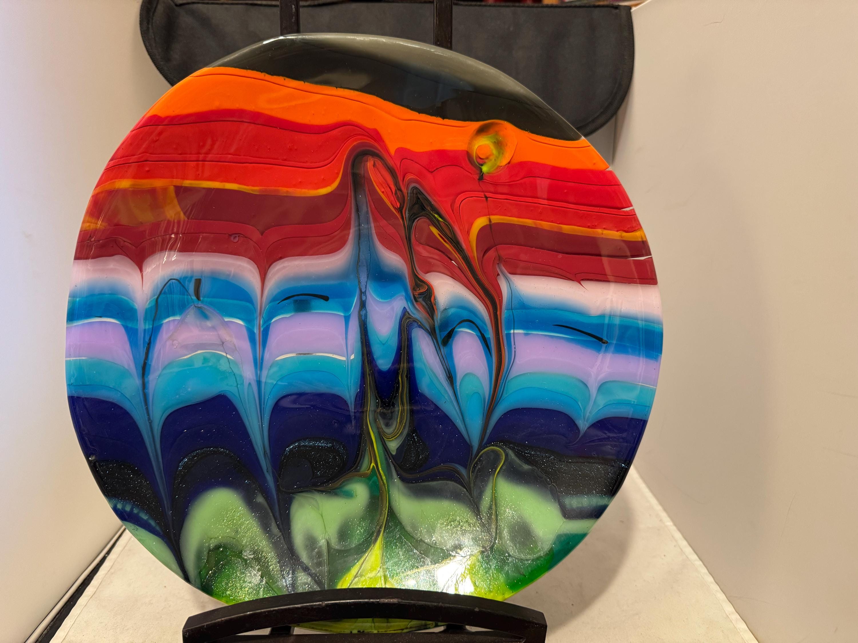 Beautiful Fused Glass Art Home Decor Piece - Etsy