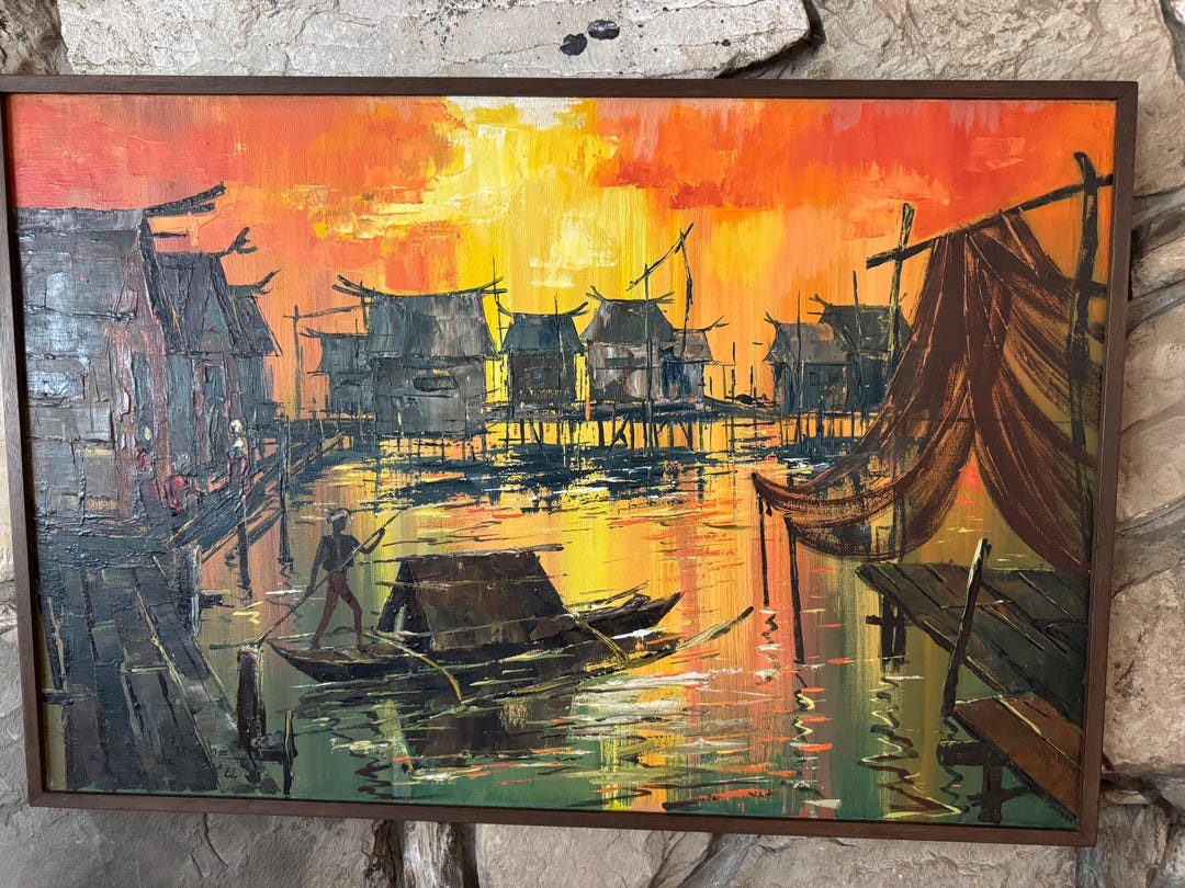 Ismael Cabebe 1966 Original Oil Painting - Etsy