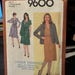 1980s Simplicity Pattern 9600 - Women's Pullover Dress With Surplice ...