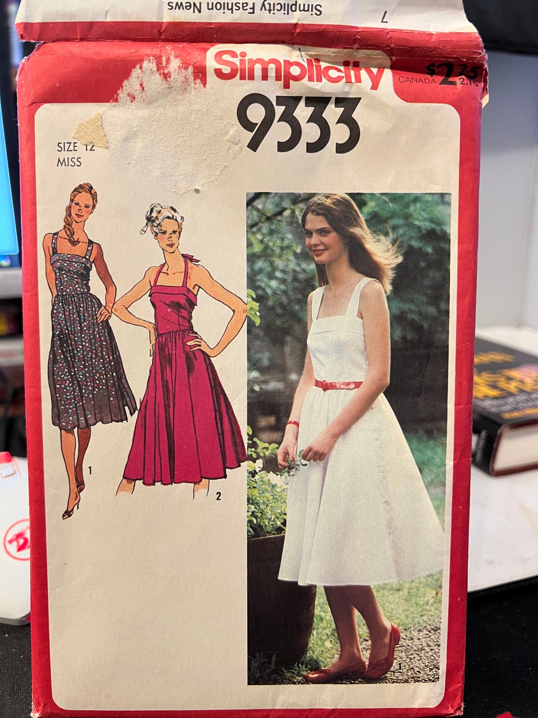 Simplicity Sewing Patterns 9333, Misses' Sundress With Shoulder Straps ...