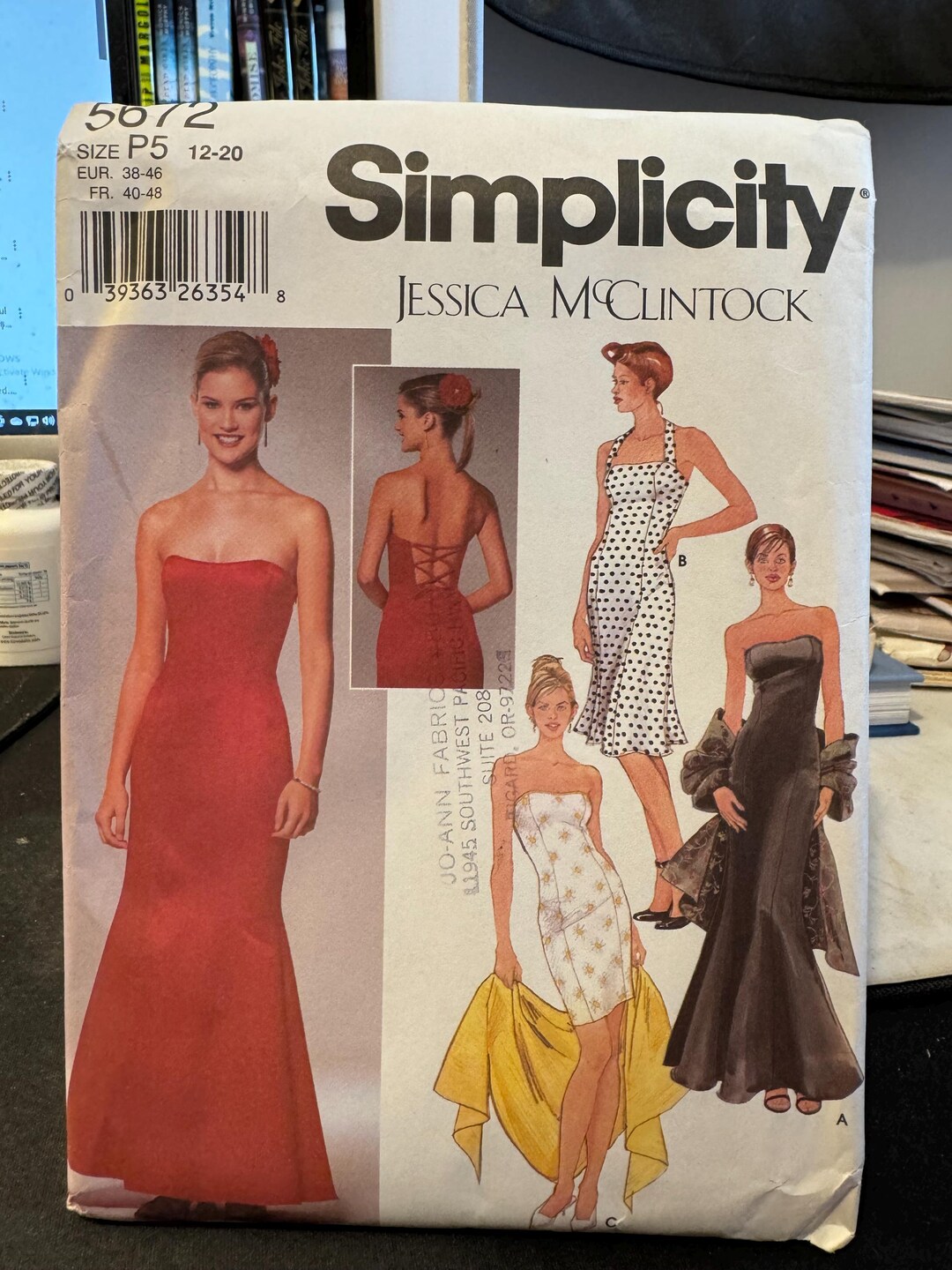 Jessica Mcclintock Simplicity Pattern 5672 Misses Dress in 3 Lengths ...