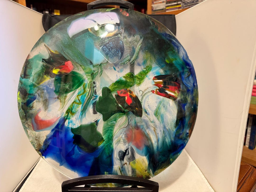 Beautiful Fused Glass Art Home Decor Piece - Etsy
