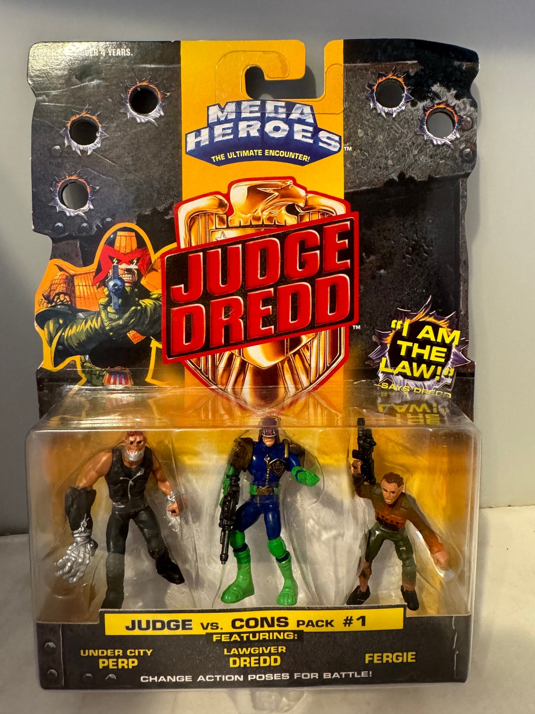Mega Heroes - Judge Dredd - Judge Vs Cons - New (1995) - Etsy