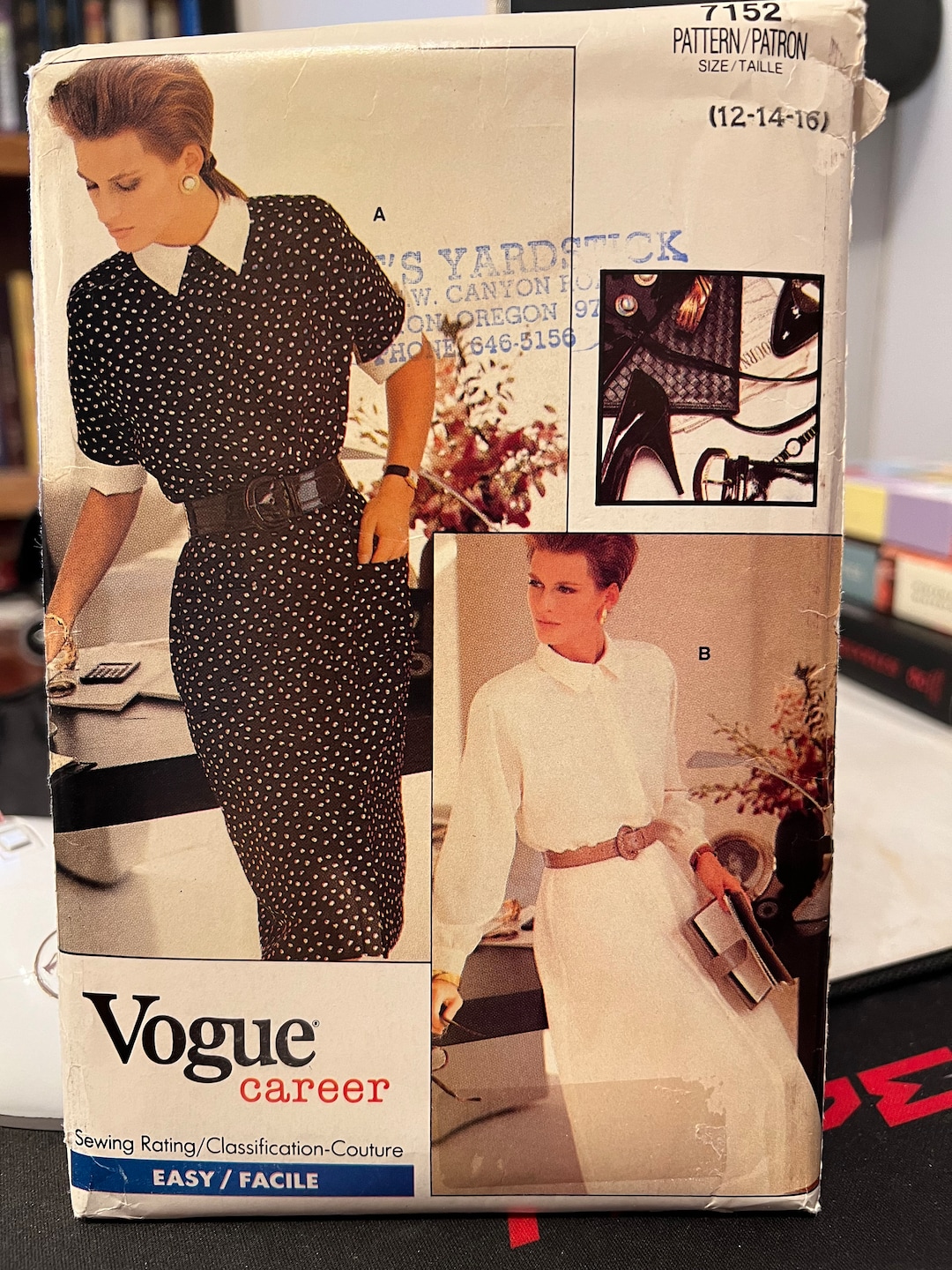 Vogue Pattern 7152 Size (12-14-16) - Misses' Dress - Etsy