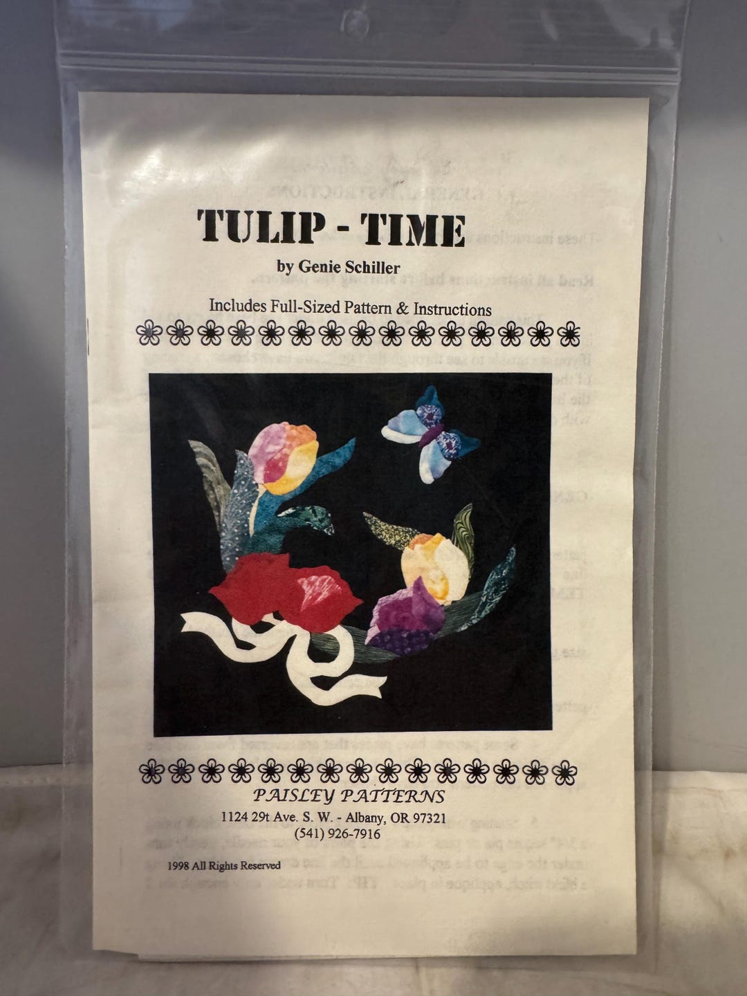 Tulip-time Pattern Floral Applique - Uncut, Unused - Etsy