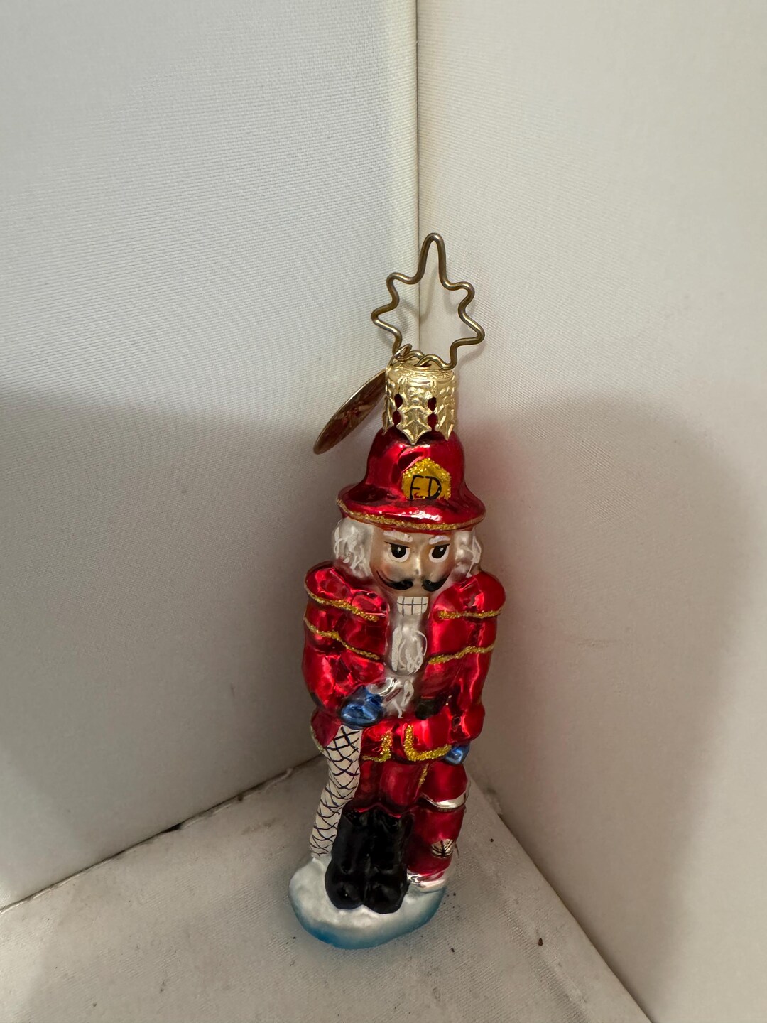 Christopher Radko Nutcracker Firefighter Christmas Ornament - Etsy