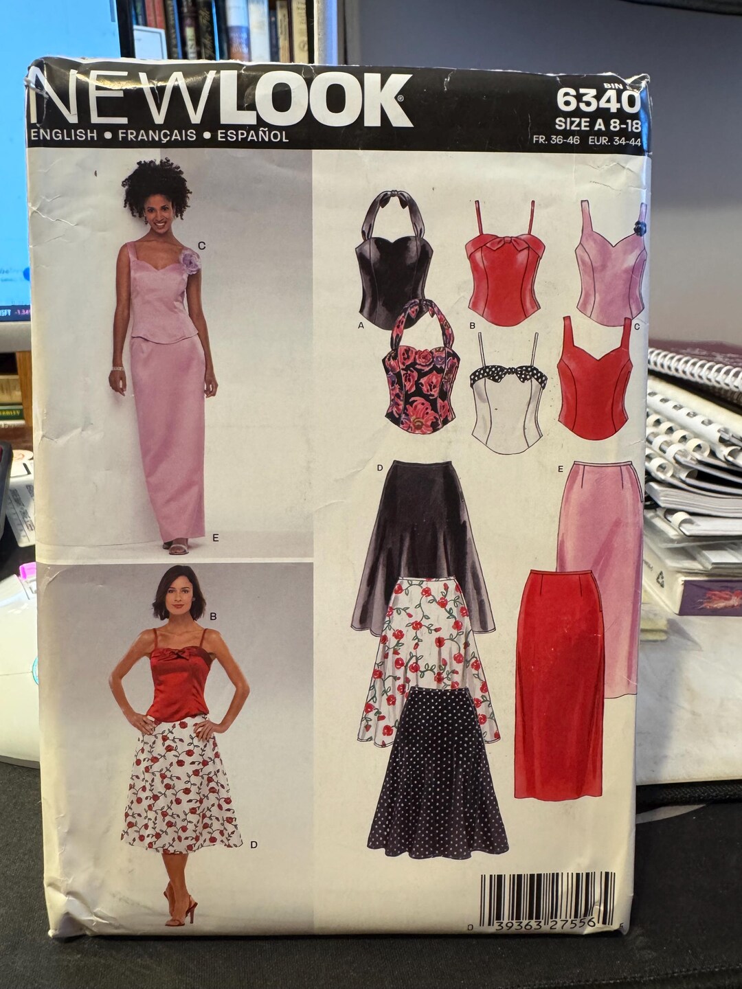 Newlook Pattern 6340 Size A (8-18) - Misses' Tops With Straps ...