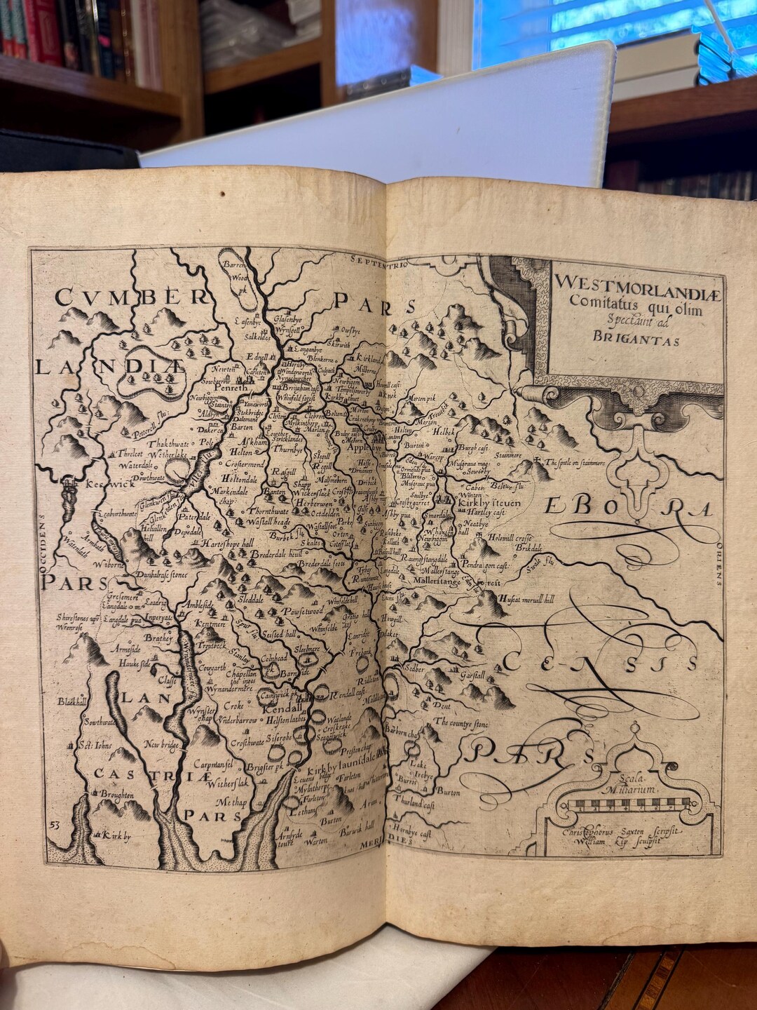 Camden Westmoreland Map 1610 - Rare - Etsy