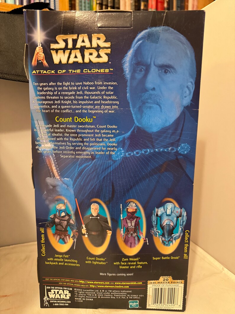 Star Wars - Attack of the Clones - 12" Count Dooku - New - Etsy