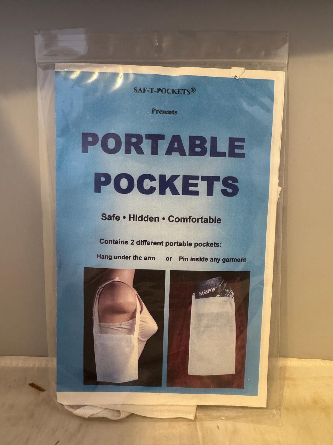 SAF-T-POCKETS Presents Portable Pockets - Safe/hidden/comfortable - New ...