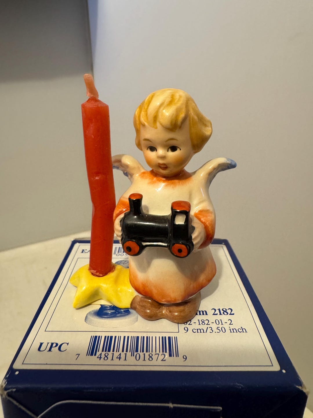 Vintage Goebel Hummel Angel Toy Candle Holder - Train - With Candle - Etsy