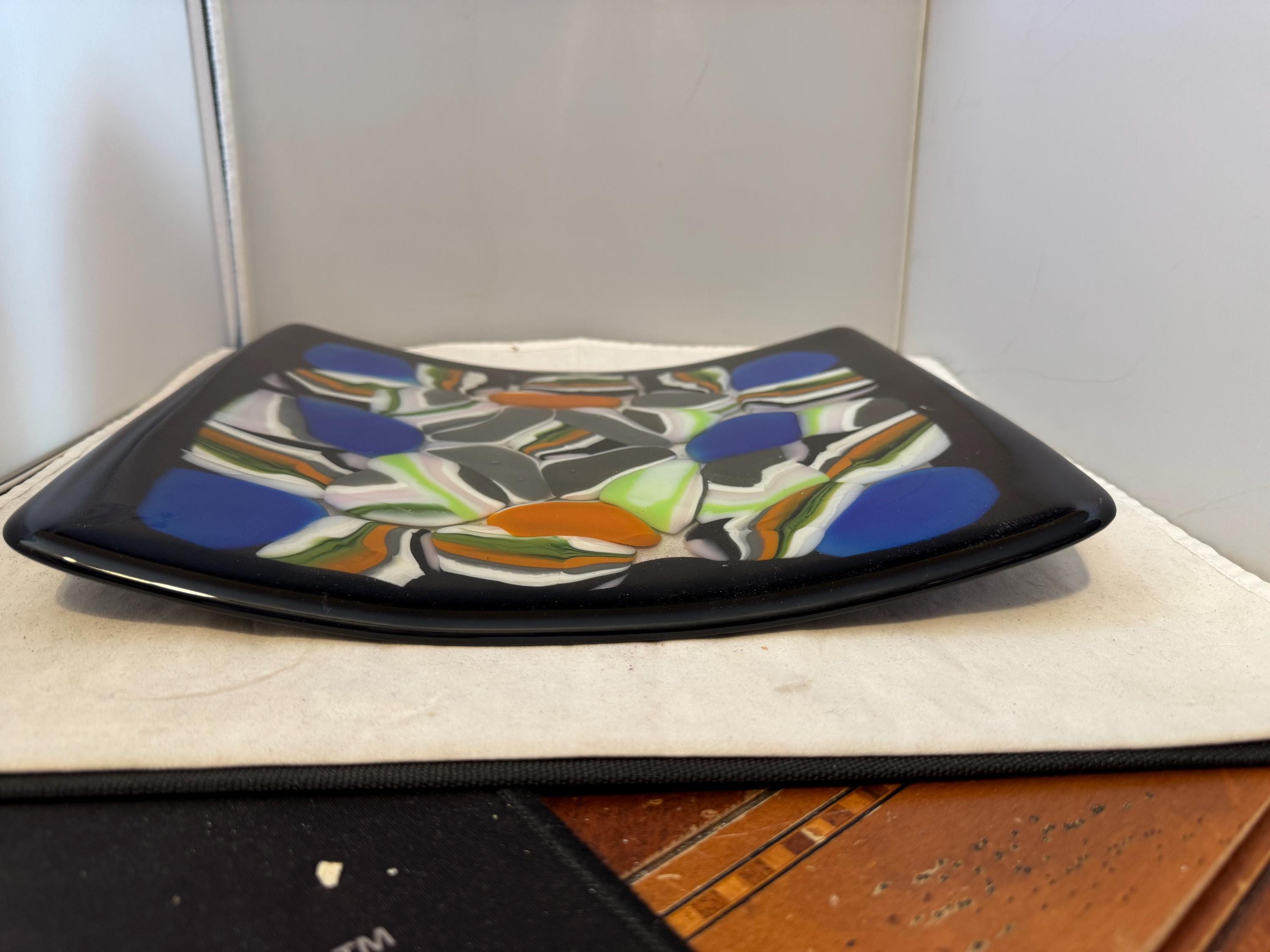 Beautiful Fused Glass Art Home Decor Piece - Unique - Etsy