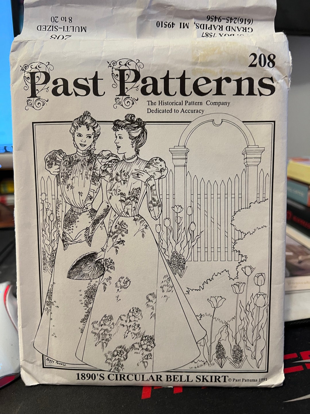 Past Patterns 208 - 1890's Circular Bell Skirt - Size 8-20 - Etsy