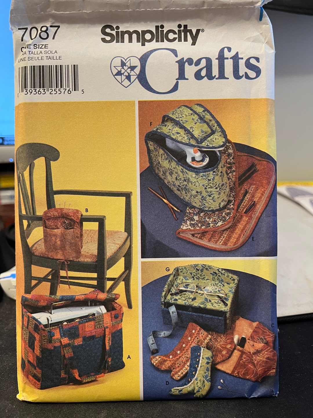 Simplicity Crafts Pattern 7087 - Sewing Accessories - One Size - Uncut ...
