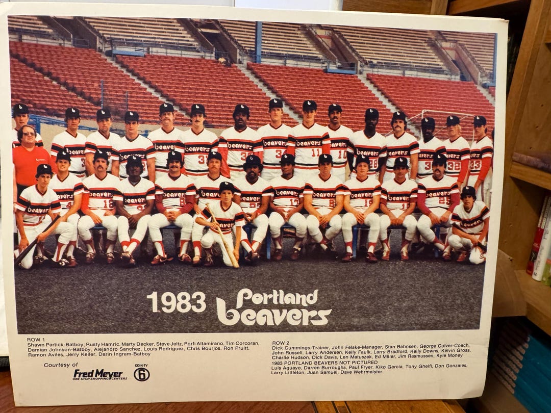 1983 Portland Beavers Photo 8" X 10" - Etsy