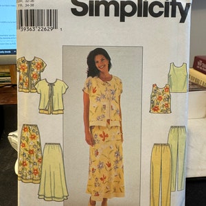 Simplicity Pattern 8568 Misses' Petite Jacket, Top, Pants and Skirt ...