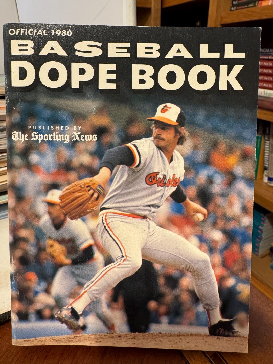 Official 1980 Baseball Dope Book - Etsy UK