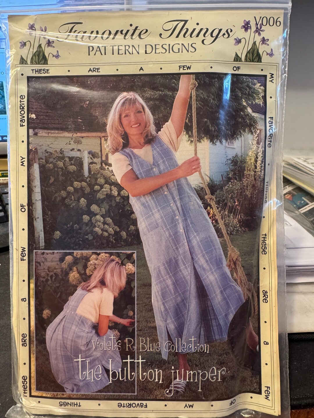 Favorite Things Pattern Designs - the Button Jumper Pattern Sz 4-22 ...