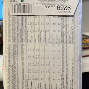 Simplicity Patterns 9289 - Misses' Nightgown - Size AA XS,S,M - Etsy