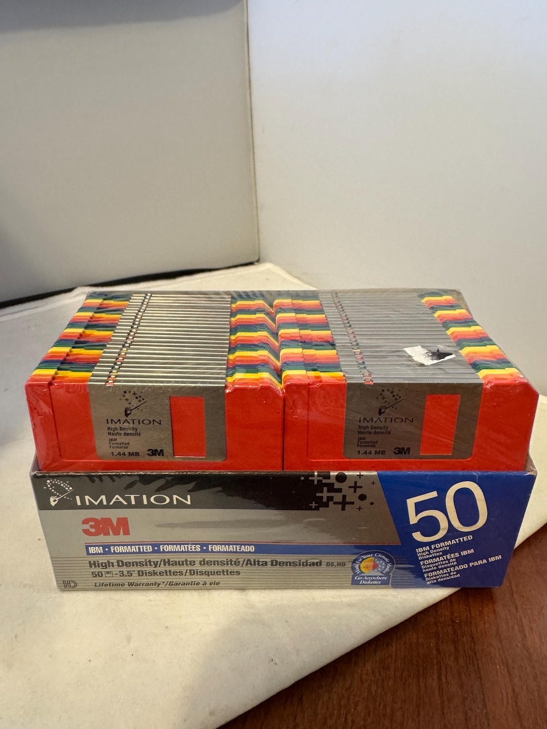 Imation 3M 3.5" Floppy Diskettes / 50 Count / 1.44MB High Density - New ...