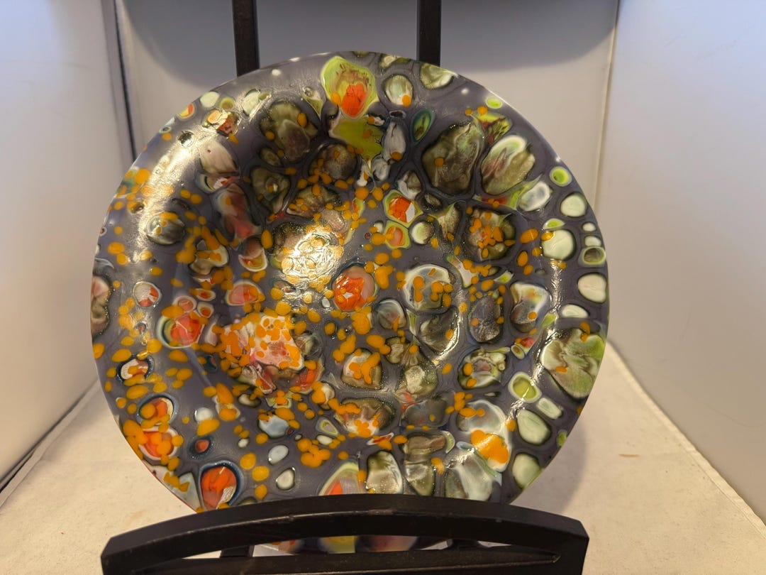 Beautiful Fused Glass Art Home Decor Piece - Etsy