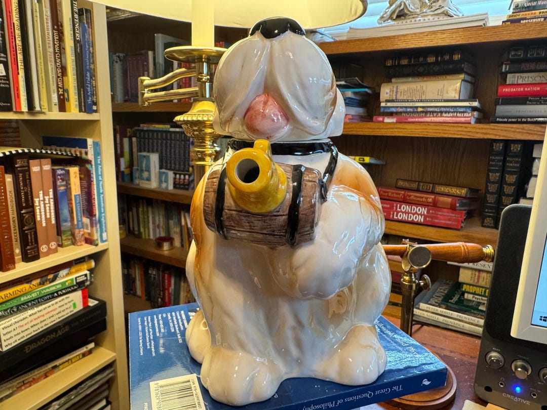 Saint Bernard Teapot by Roy Simpson for J. Luber - Etsy