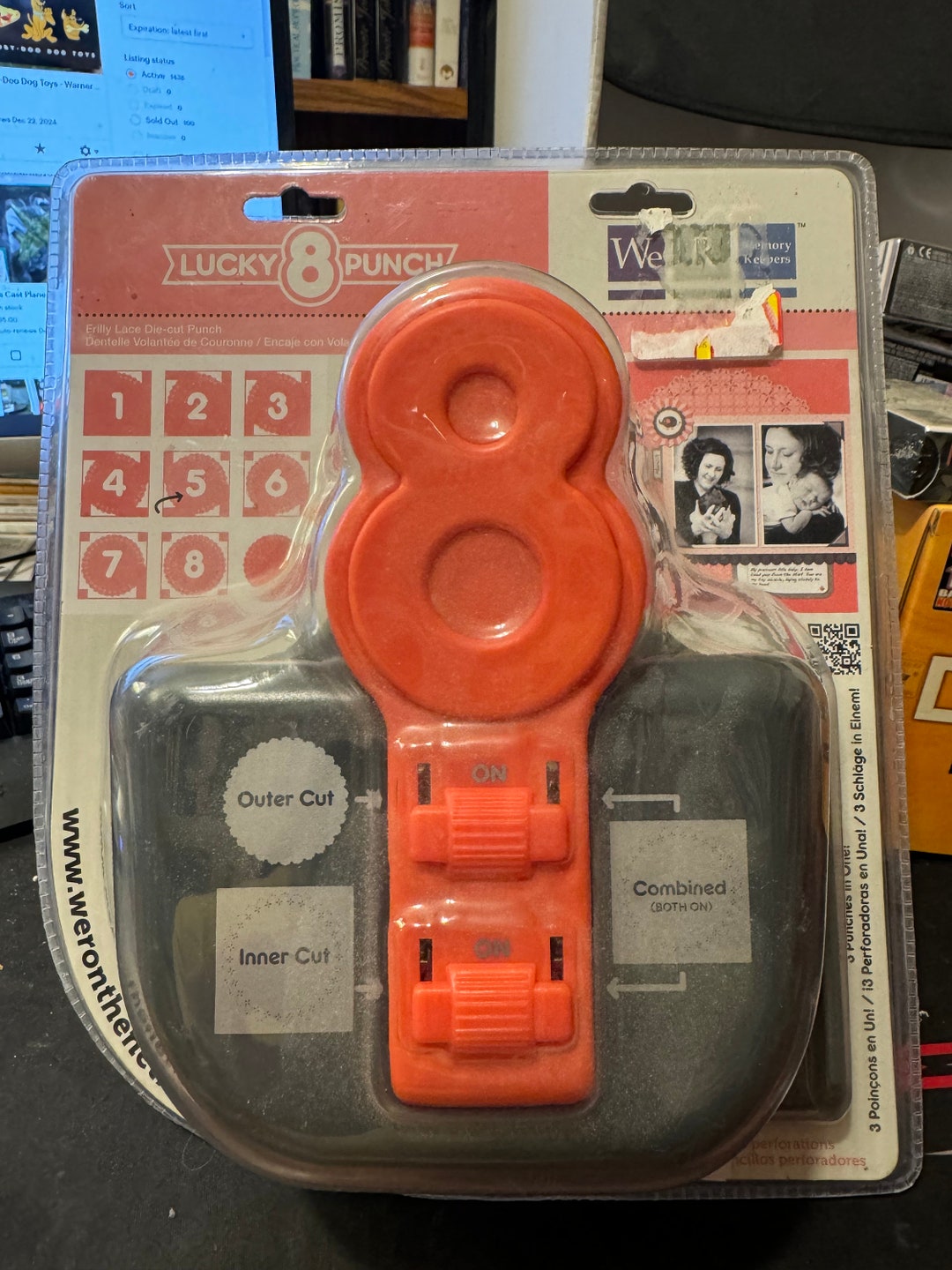 We R Memory Keepers Lucky 8 Punch Frilly Lace Die-cut Punch - New - Etsy