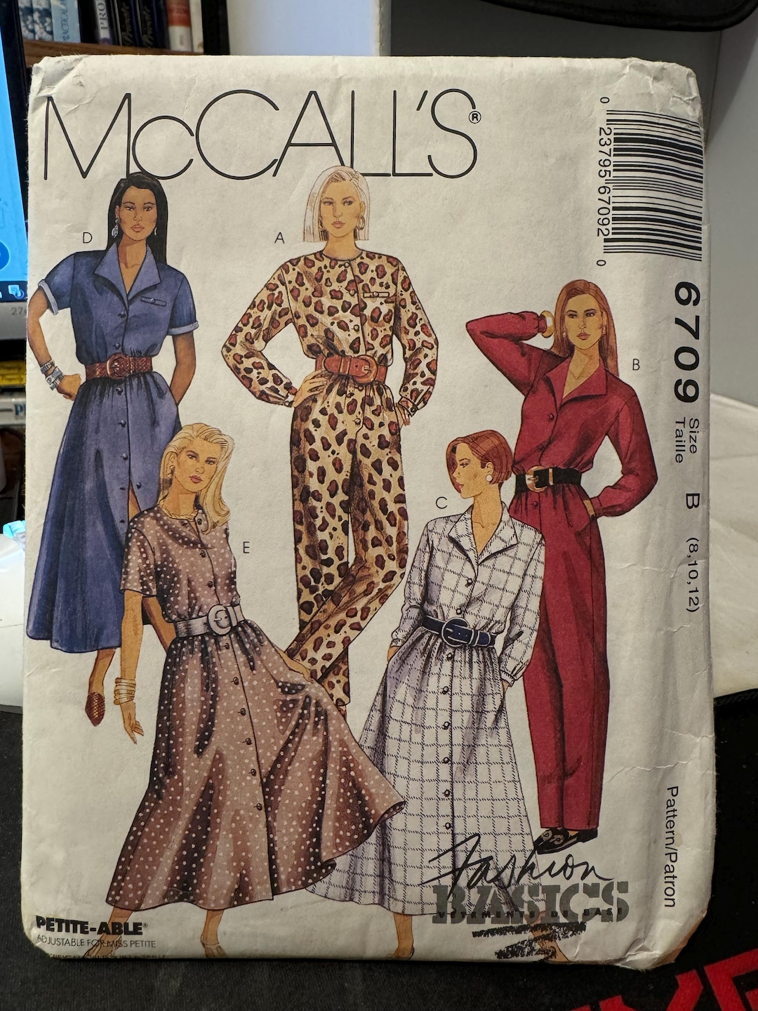 Mccall's Pattern 6709 - Misses' Jumpsuit and Dress - Size B (8,10,12 ...
