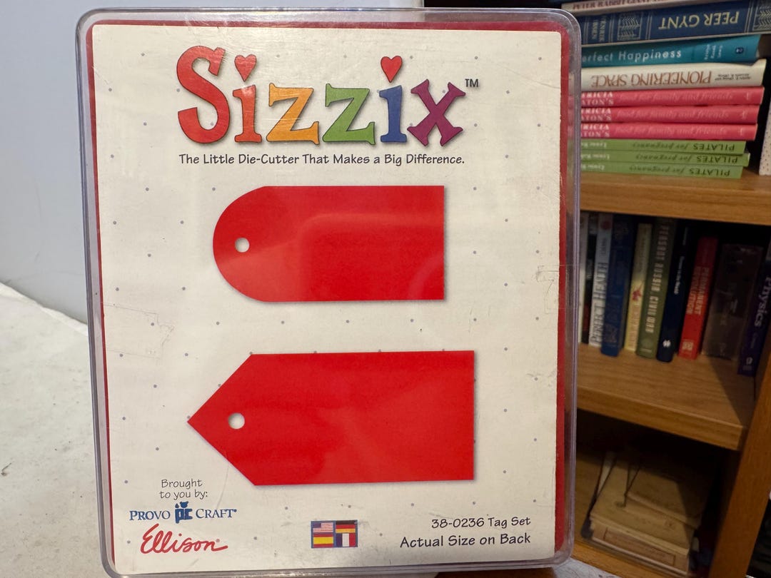 Provo Craft Sizzix Tag Set 2 Piece Die Cutters #38-0236 - Etsy