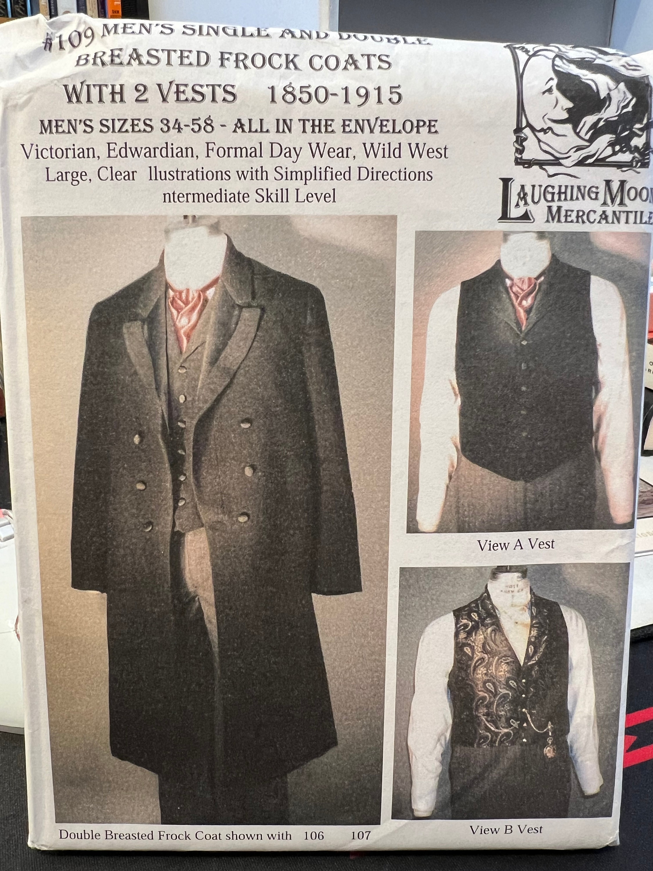 Laughing Moon Mercantile Pattern 109 Victorian and Edwardian Single and ...