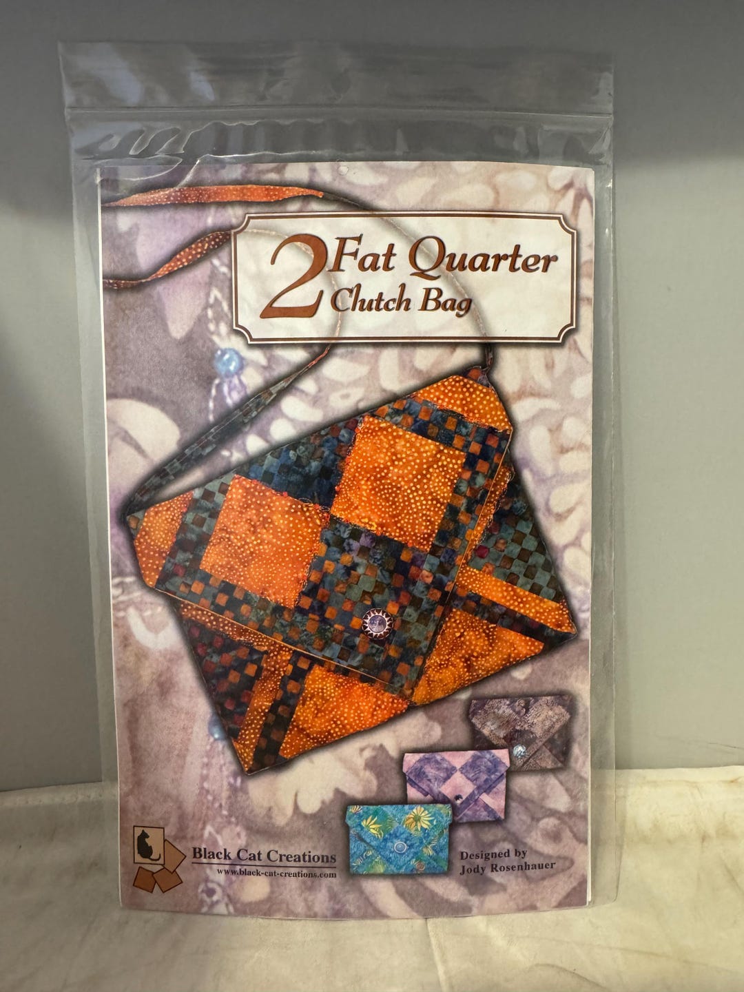 2 Fat Quarter Clutch Bag - Black Cat Creations Patterns - Designed by ...